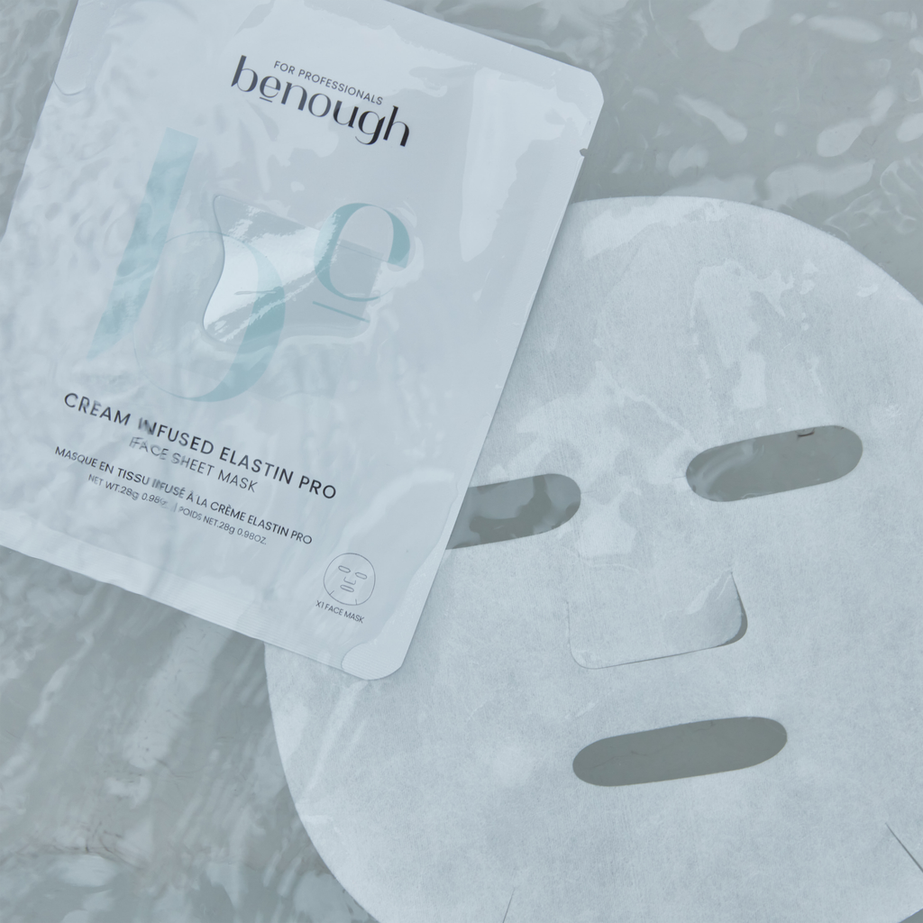 Cream Infused Elastin Pro Face Sheet Masks (5pcs) – BENOUGH BEAUTY